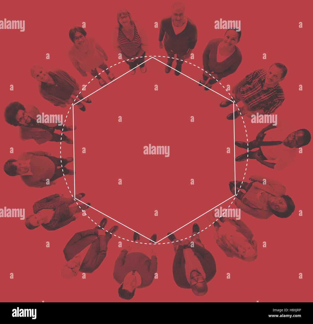 Casual People Activities Frame Graphic Concept Stock Photo - Alamy