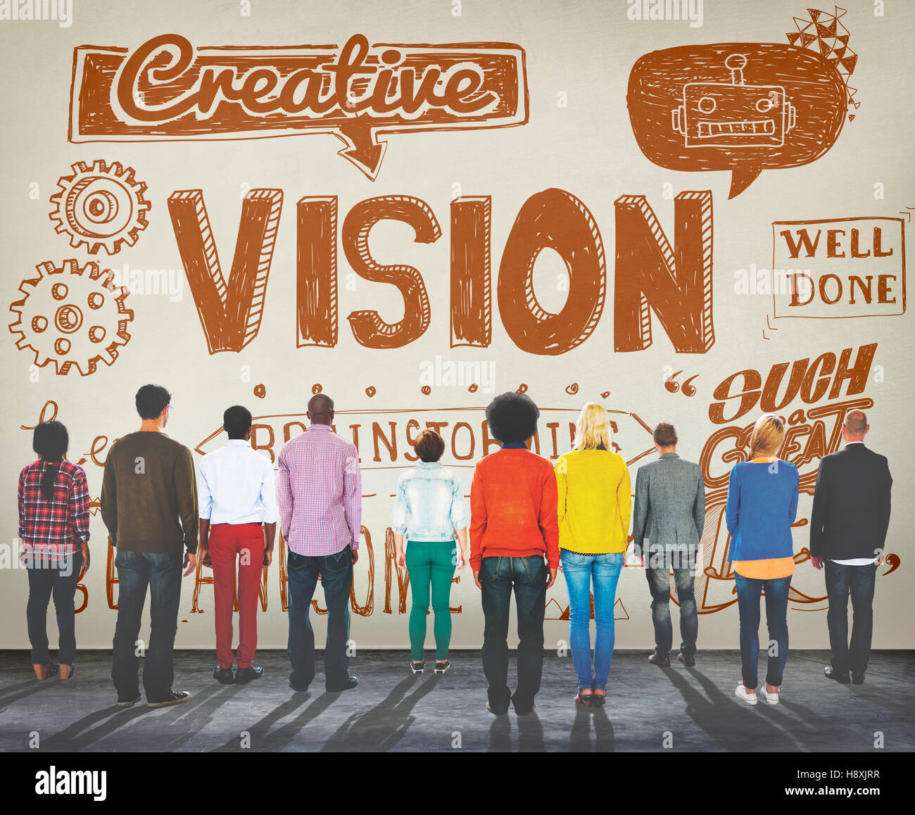 Vision Creative Ideas Inspiration Target Concept Stock Photo - Alamy