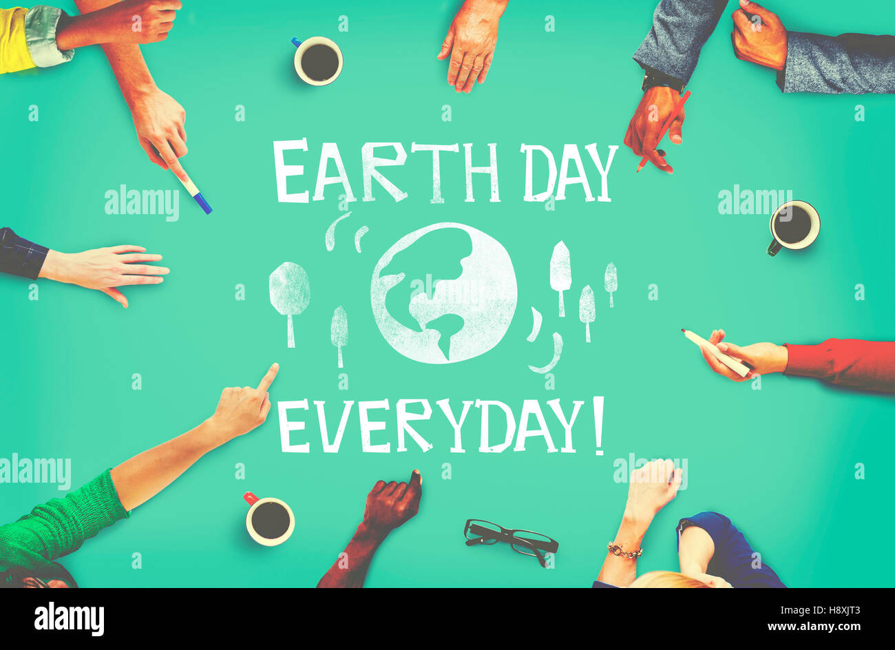 Earth Day Ecology Save Earth Concept Stock Photo - Alamy