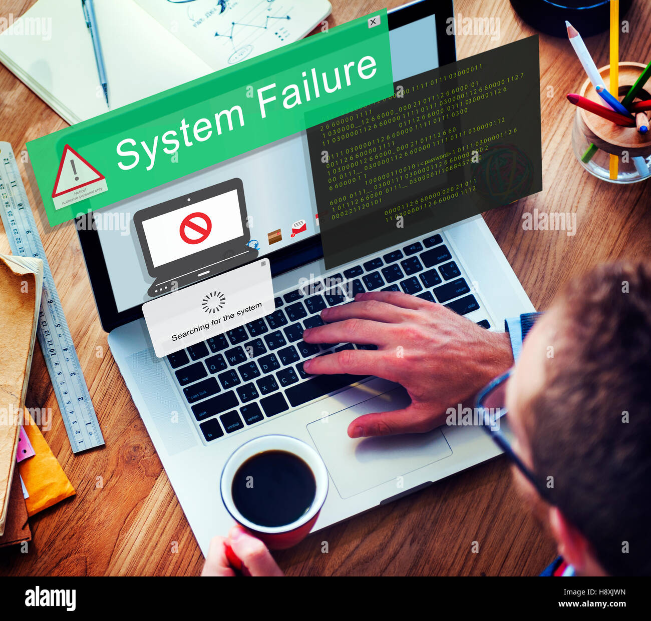 System Failure Error Detection Defeat Concept Stock Photo - Alamy
