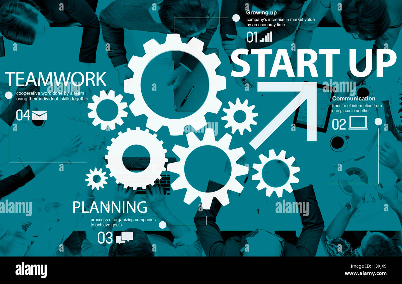 Start up Teamwork Strategy Development Equipment Concept Stock Photo ...