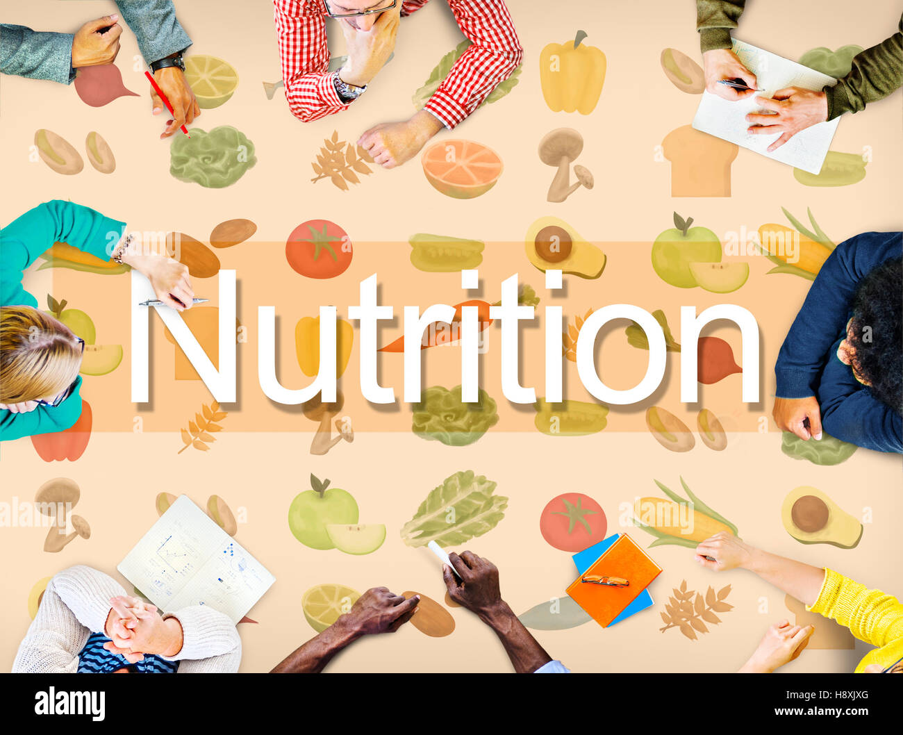 Nutrition Food Diet Healthy Life Concept Stock Photo - Alamy