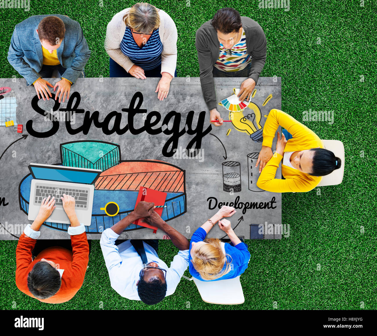 Strategy Business Chart Vision Development Concept Stock Photo - Alamy
