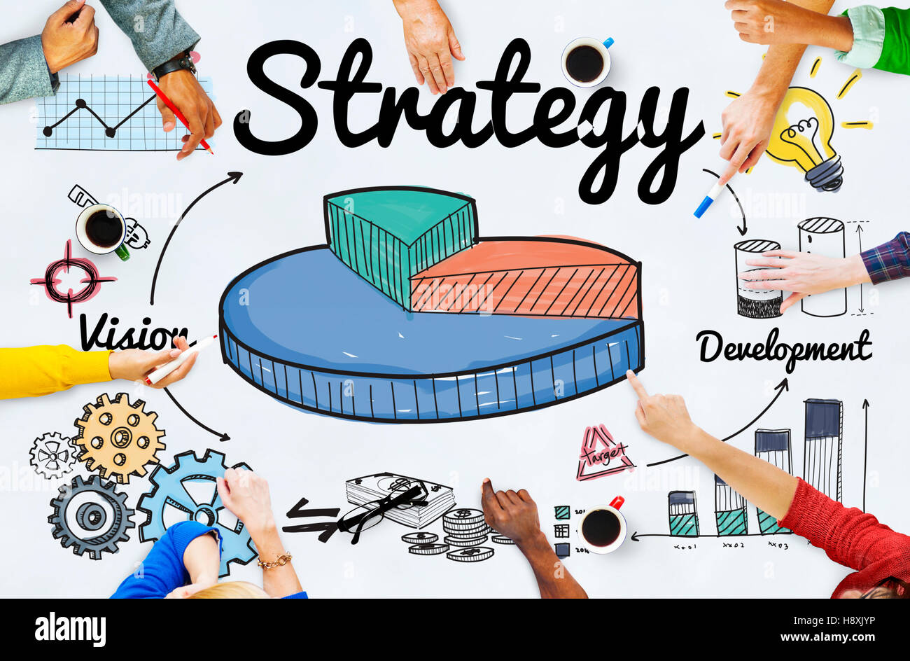 Strategy Business Chart Vision Development Concept Stock Photo - Alamy