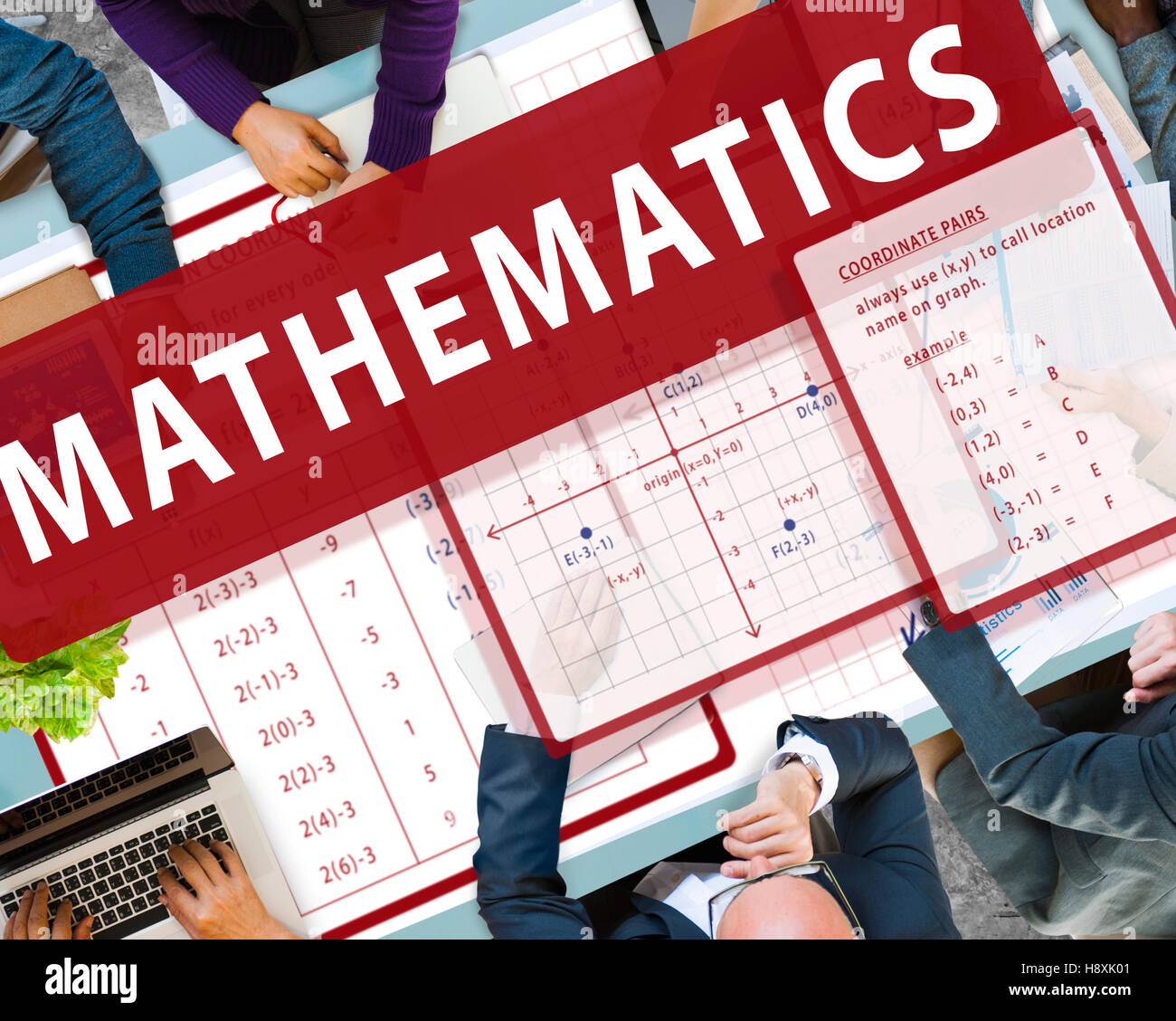 Mathematics Equation Calculate Algebra Function Concept Stock Photo - Alamy