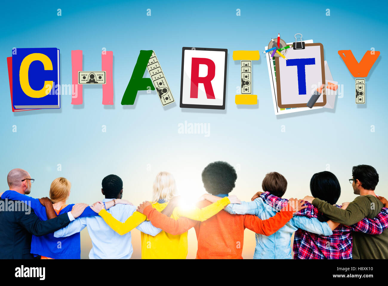 Charity Support Help Welfare Donation Concept Stock Photo - Alamy