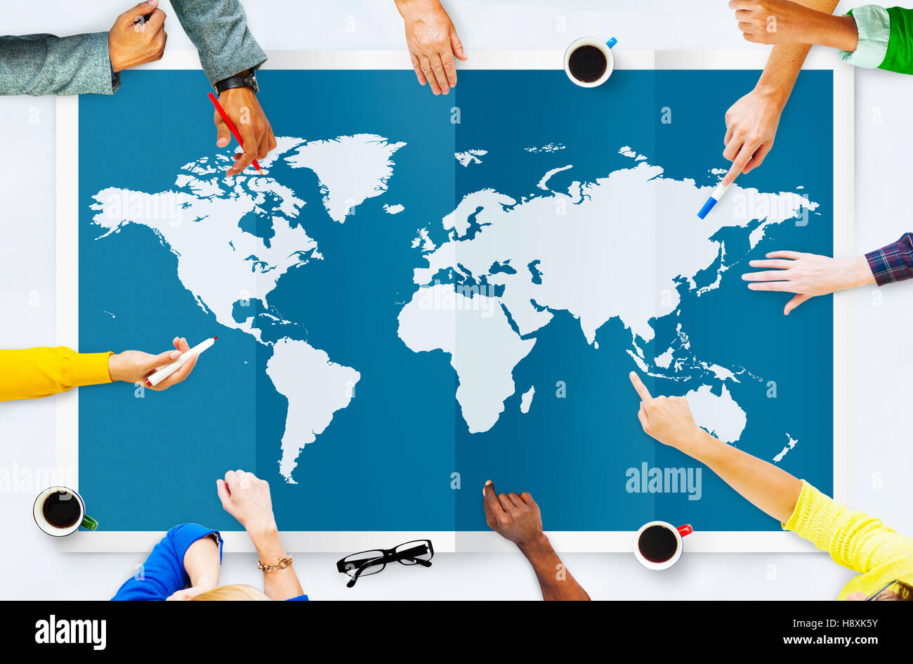 World Global Business Cartography Globalization International Concept ...