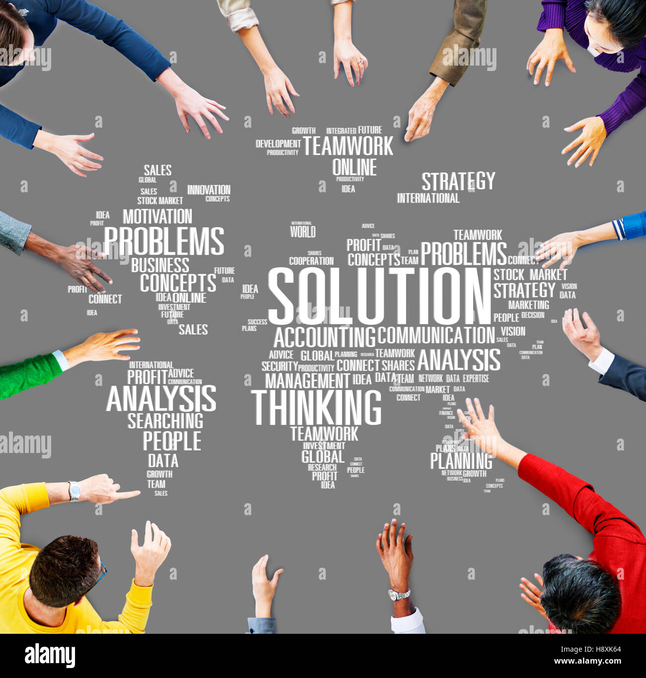 Solution Solve Problem Strategy Vision Decision Concept Stock Photo - Alamy