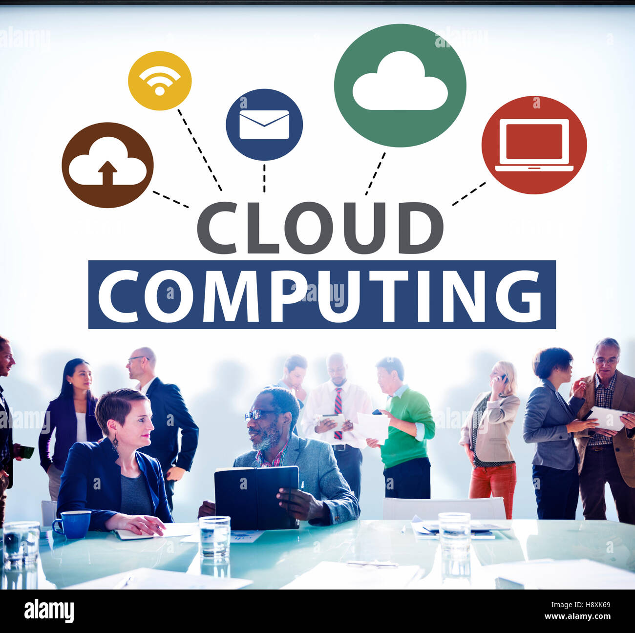 Cloud Computing Online Internet Sharing Storage Concept Stock Photo - Alamy