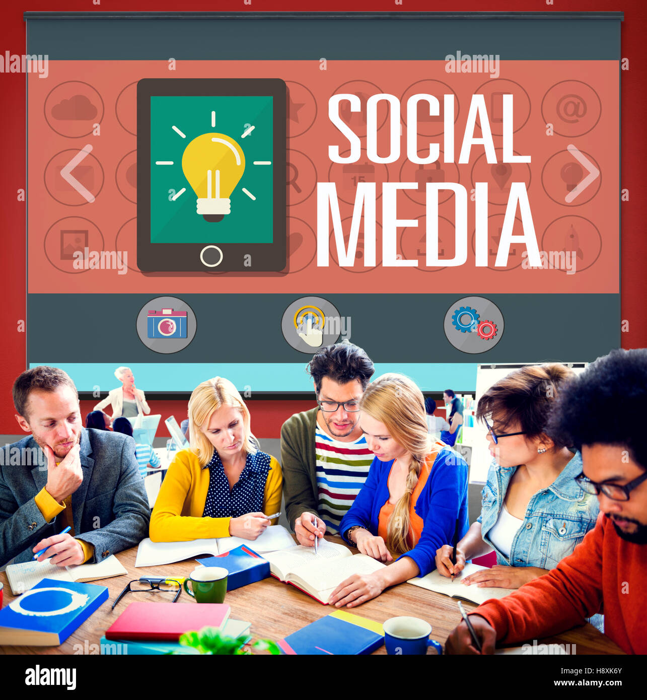 Social Media Social Networking Technology Connection Concept Stock ...