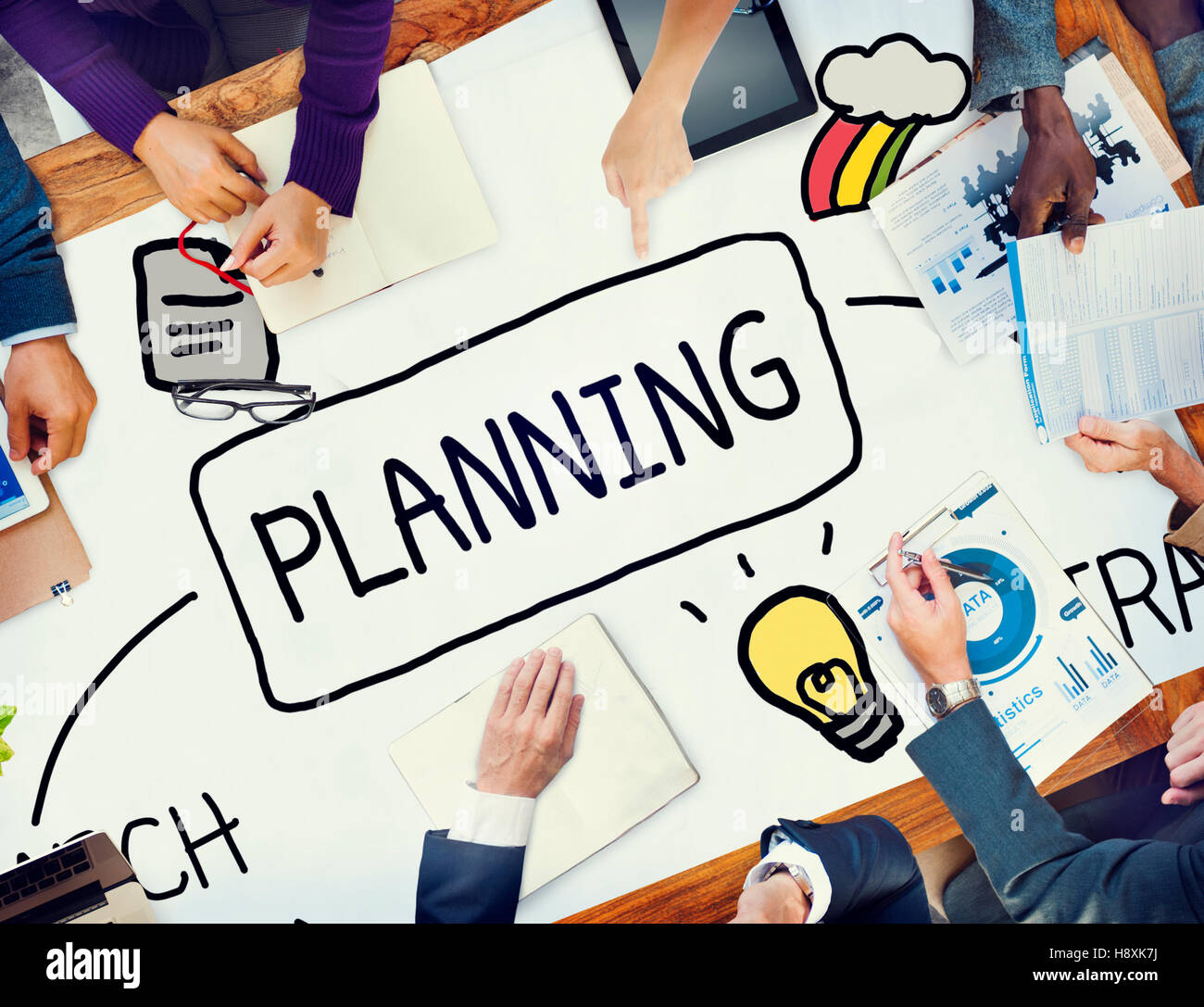 Plan Planning Process Mission Development Concept Stock Photo - Alamy