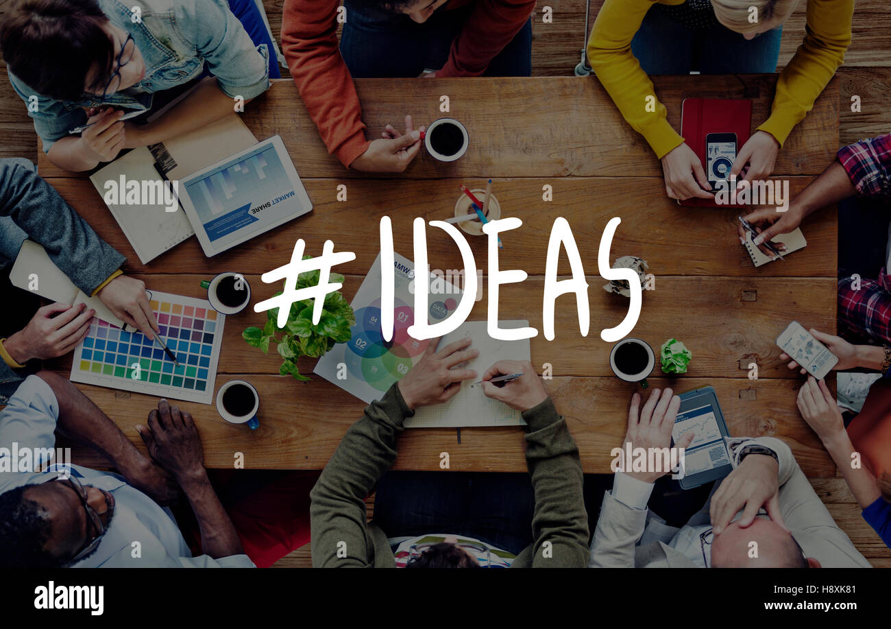 Ideas Inspiration Think Creative Research Concept Stock Photo - Alamy