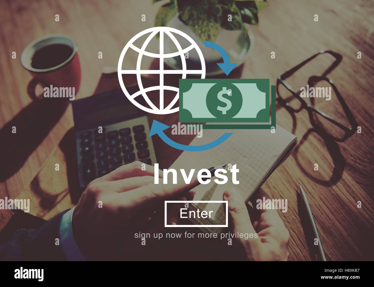 Invest Investment Financial Income Profit Costs Concept Stock Photo - Alamy