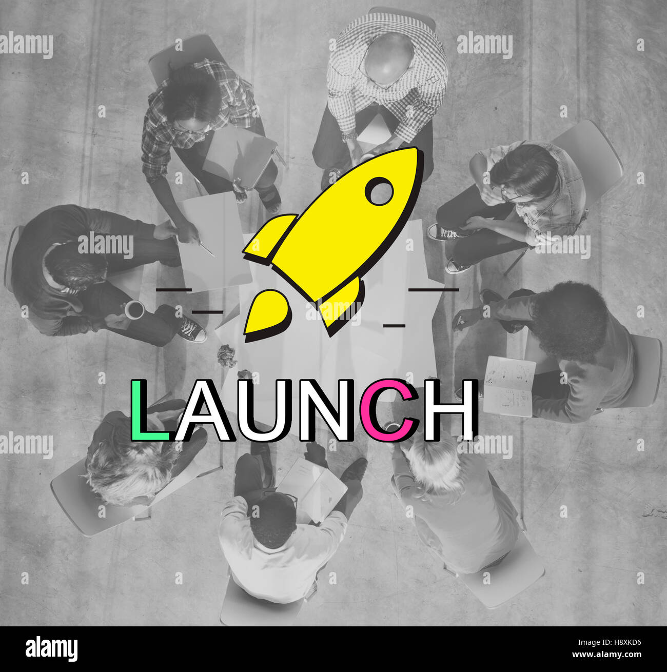 Innovation Launch Successful New Start Graphic Concept Stock Photo - Alamy