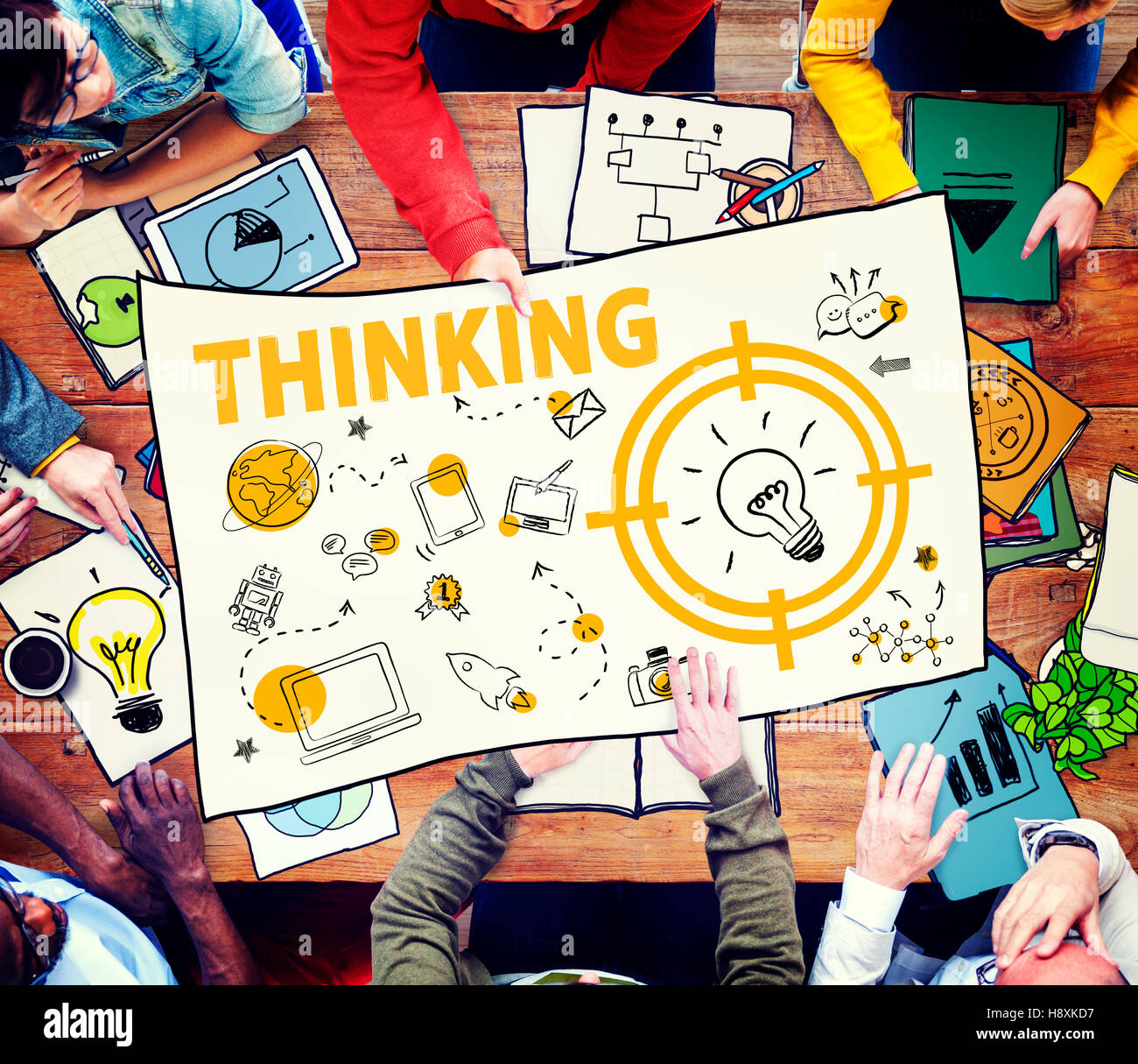 Vision Thinking Progress Invention Design Graphic Concept Stock Photo ...