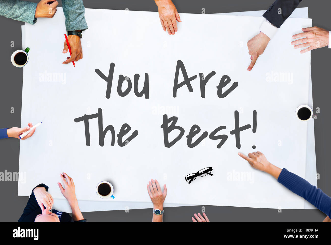 You Rock Great Help Concept Stock Photo - Alamy