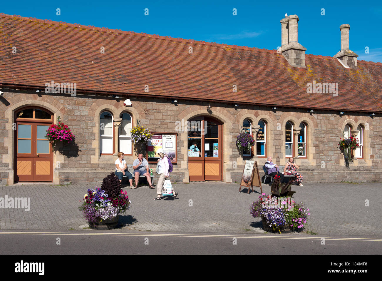 Minehead Railway Station, Terminus of the West Somerset Railway, UK Stock Photo - Alamy