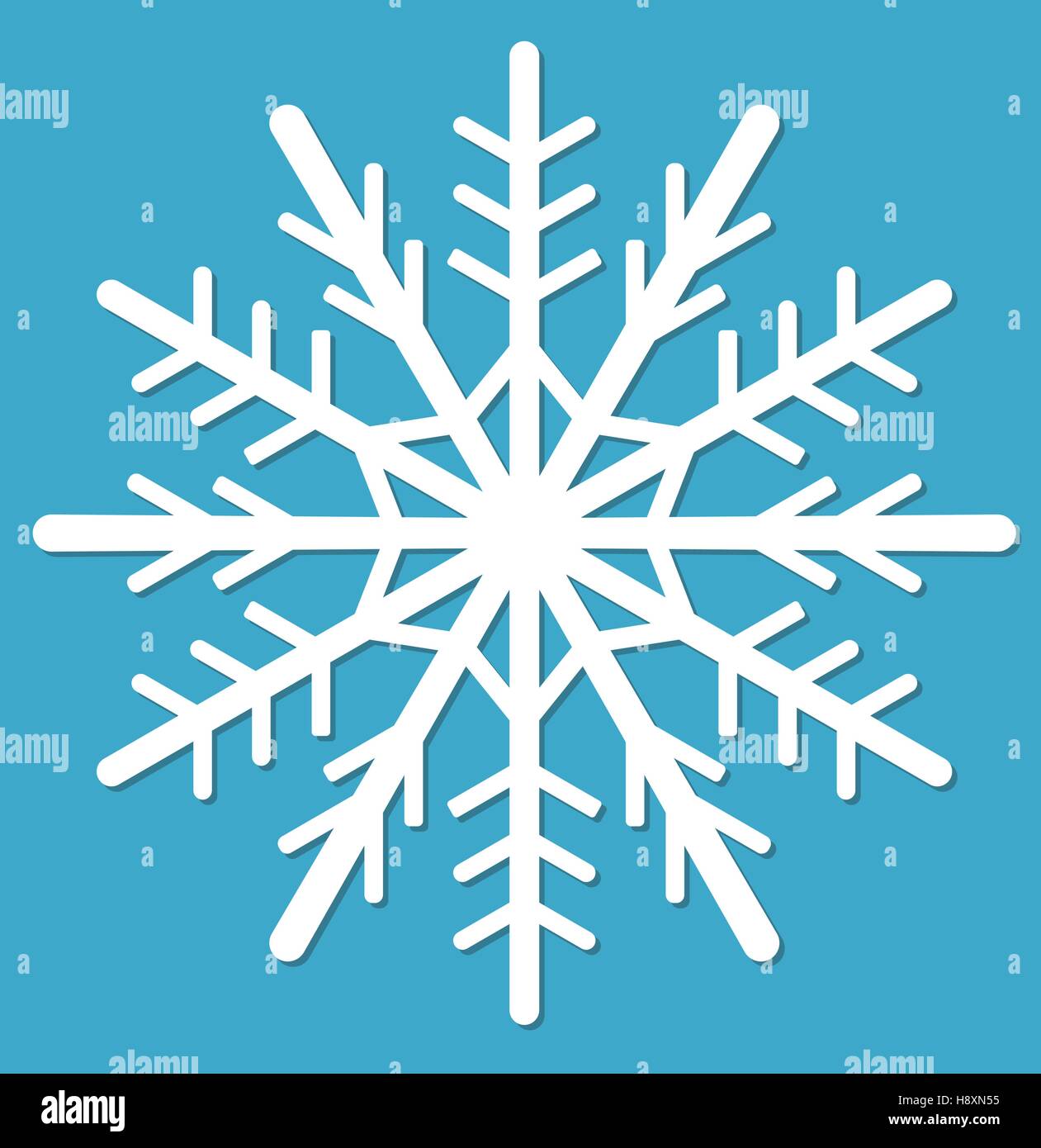 Snowflake. icon flat style. design elements. Vector illustration Stock ...