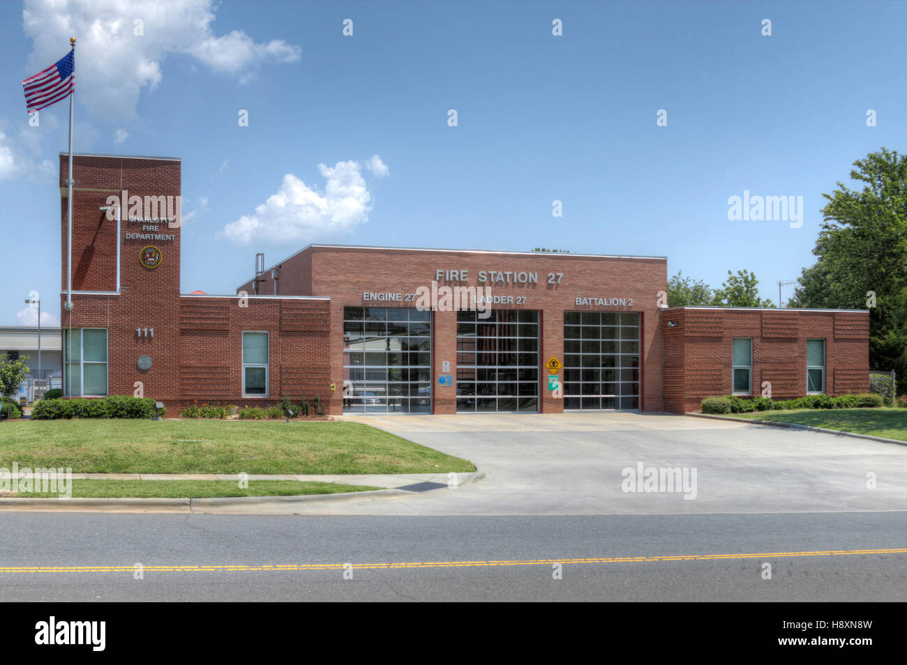 Charlotte CFD Fire Station 27 Stock Photo - Alamy
