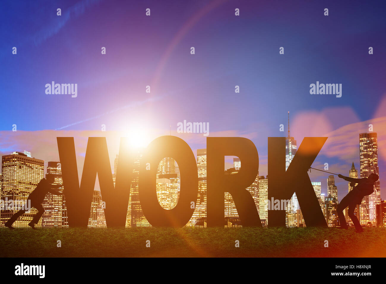 Business concept of hard work Stock Photo - Alamy