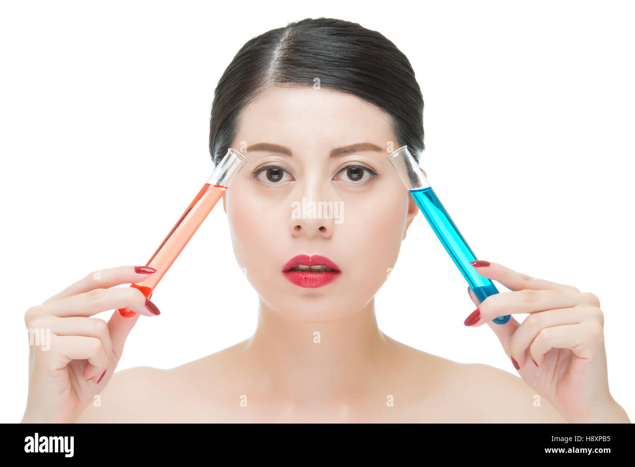 Beauty face young cosmetic lips hi-res stock photography and images - Alamy