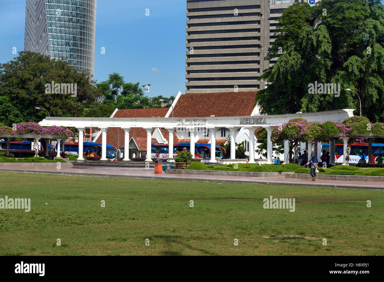 Merdeka square, Independence Square or Dataran Merdeka in the center of ...