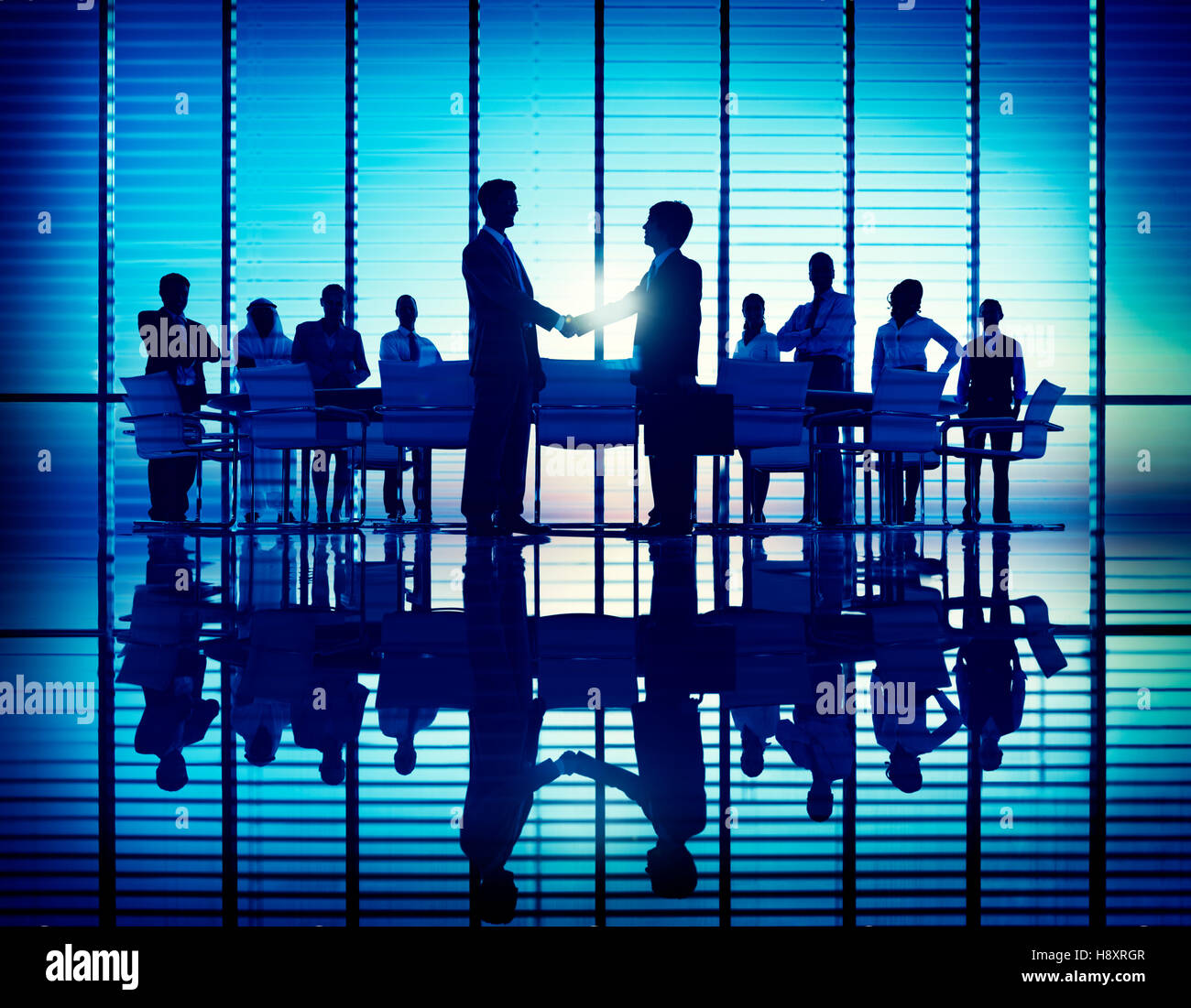 Business People Meeting Discussion Handshake Greeting Concept Stock ...