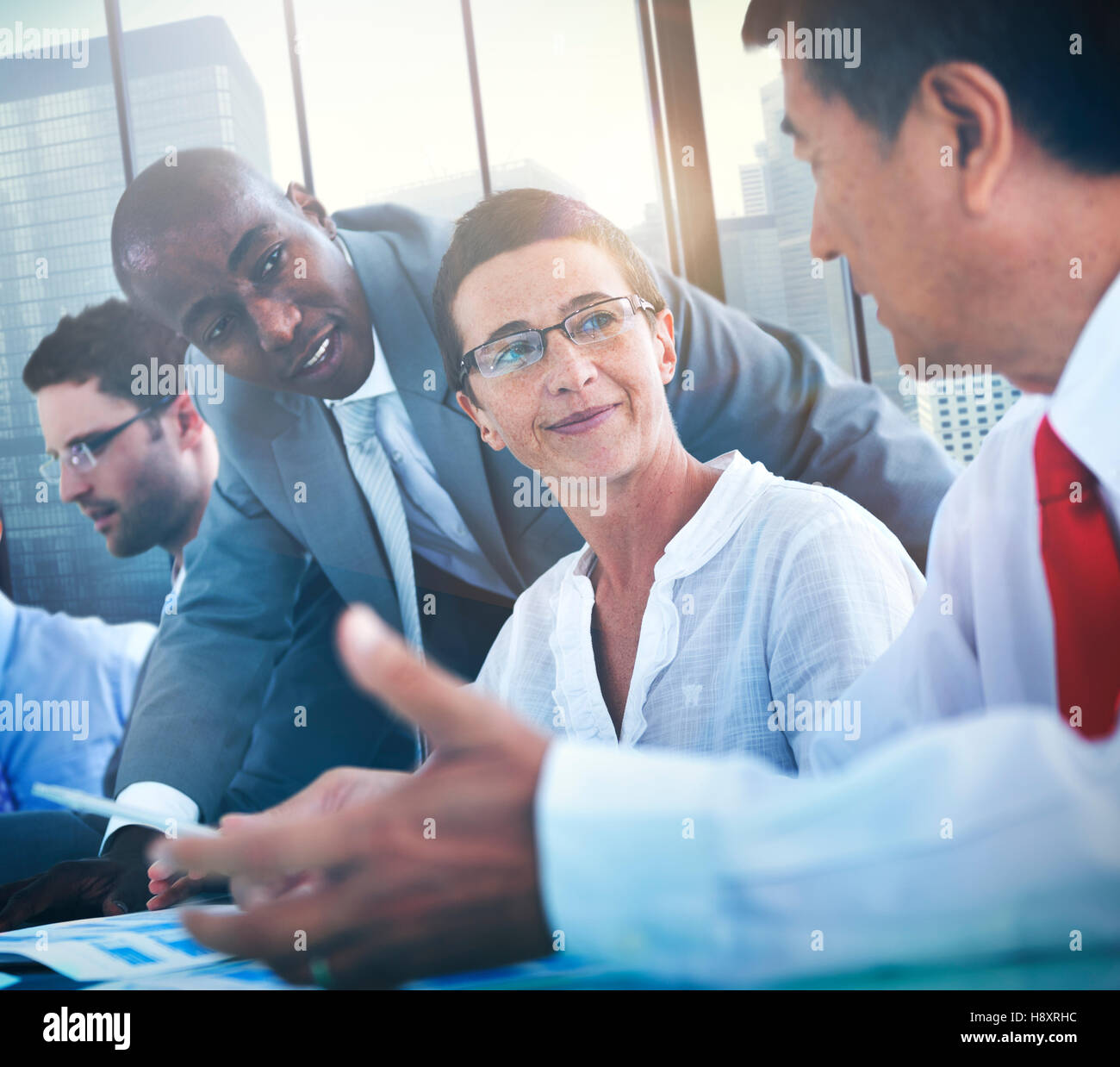 Business People Corporate Communication Meeting Concept Stock Photo - Alamy