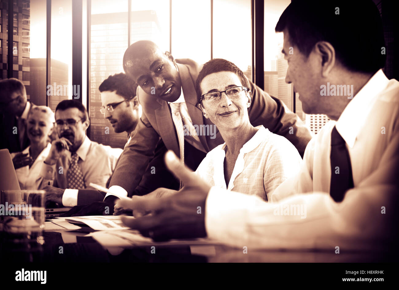 Business People Corporate Communication Meeting Concept Stock Photo - Alamy