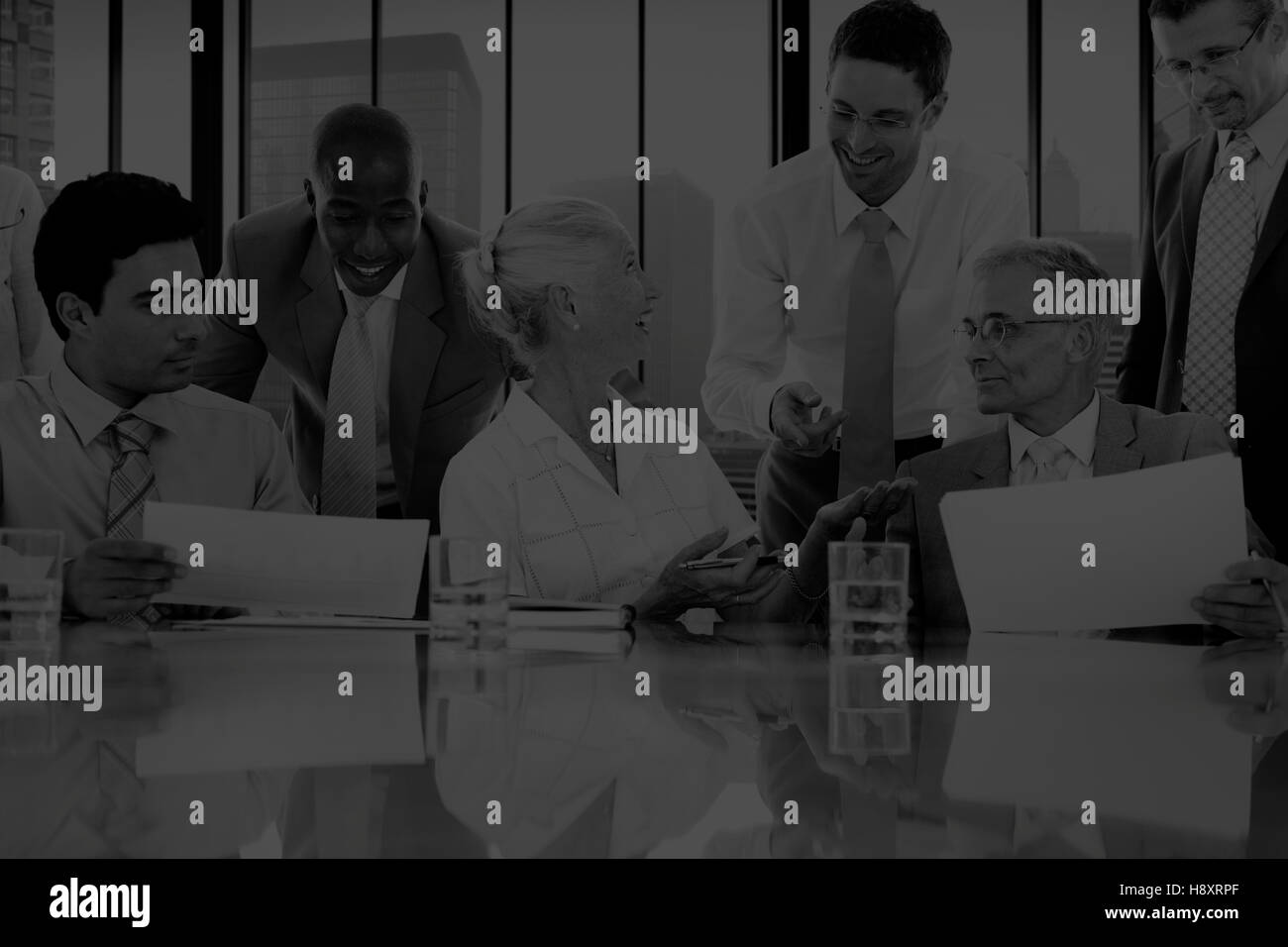 Business People Meeting Discussion Communication Concept Stock Photo ...