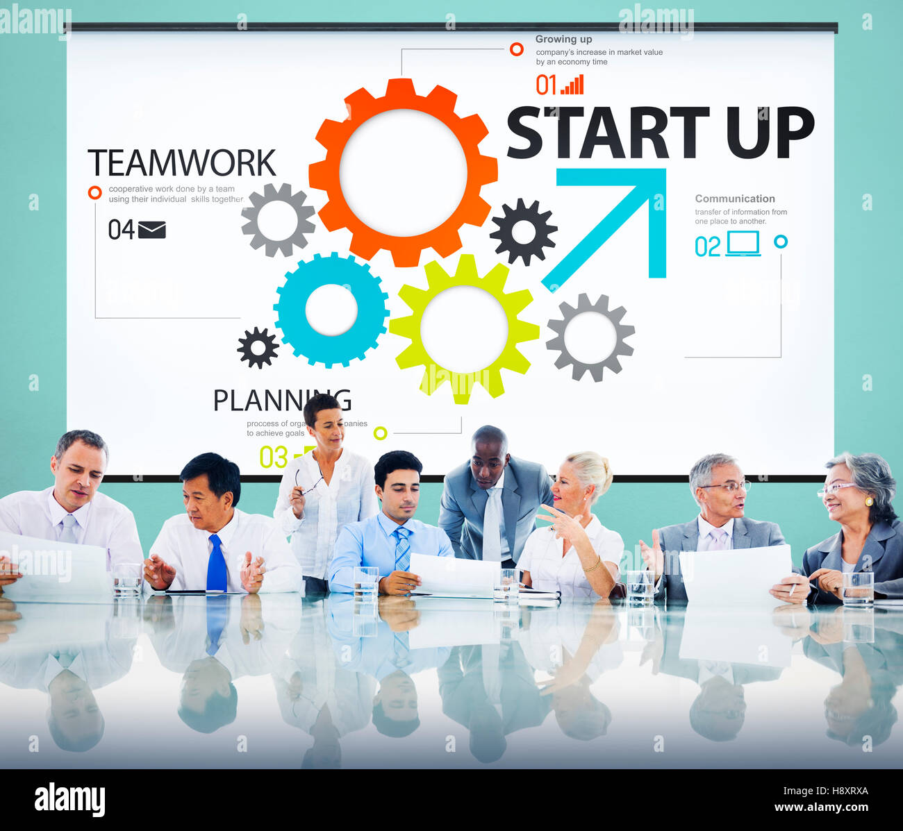 Startup Goals Growth Success Plan Business Concept Stock Photo - Alamy
