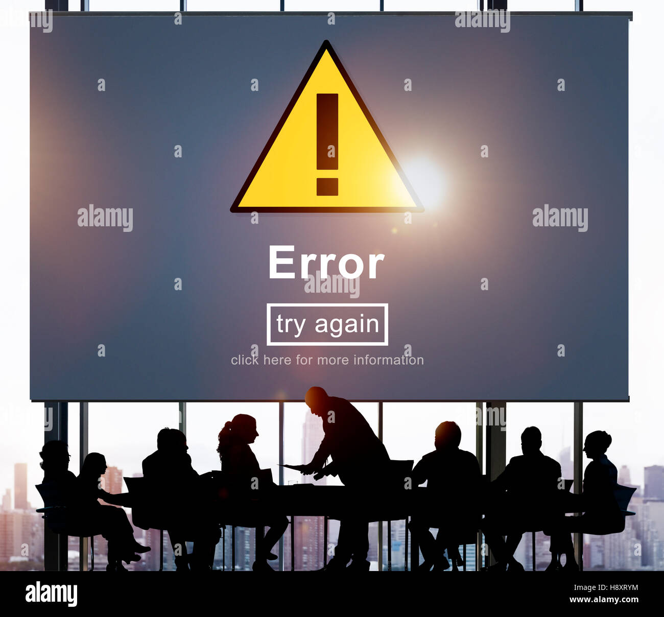 Error Mistake Online Reminder Beware Alert Concept Stock Photo - Alamy
