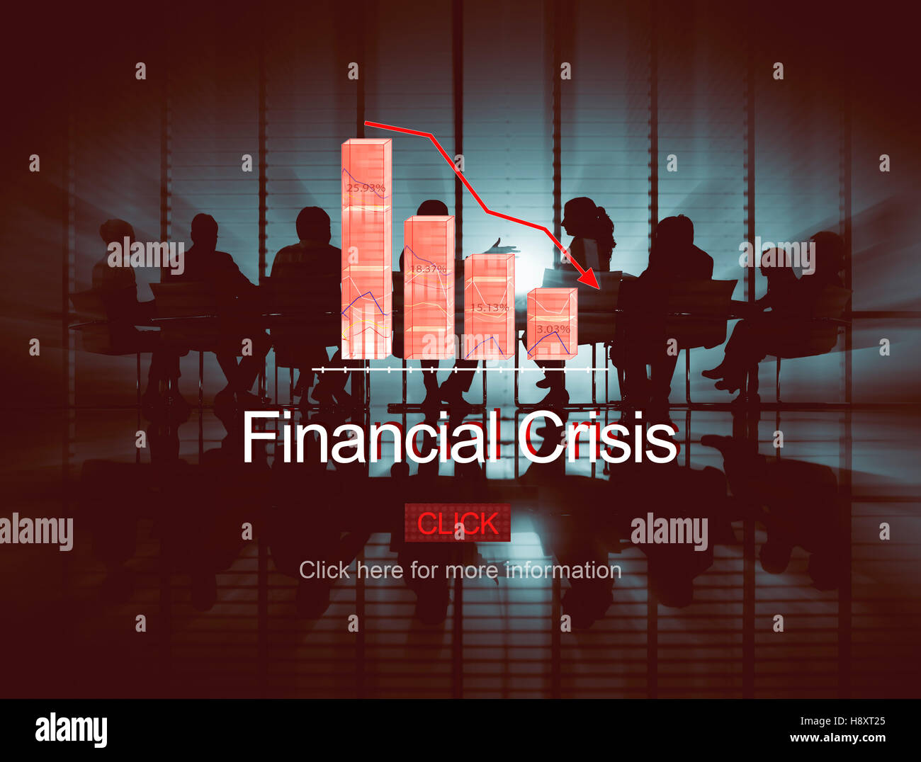 Financial Crisis Depression Failure Decrease Concept Stock Photo - Alamy