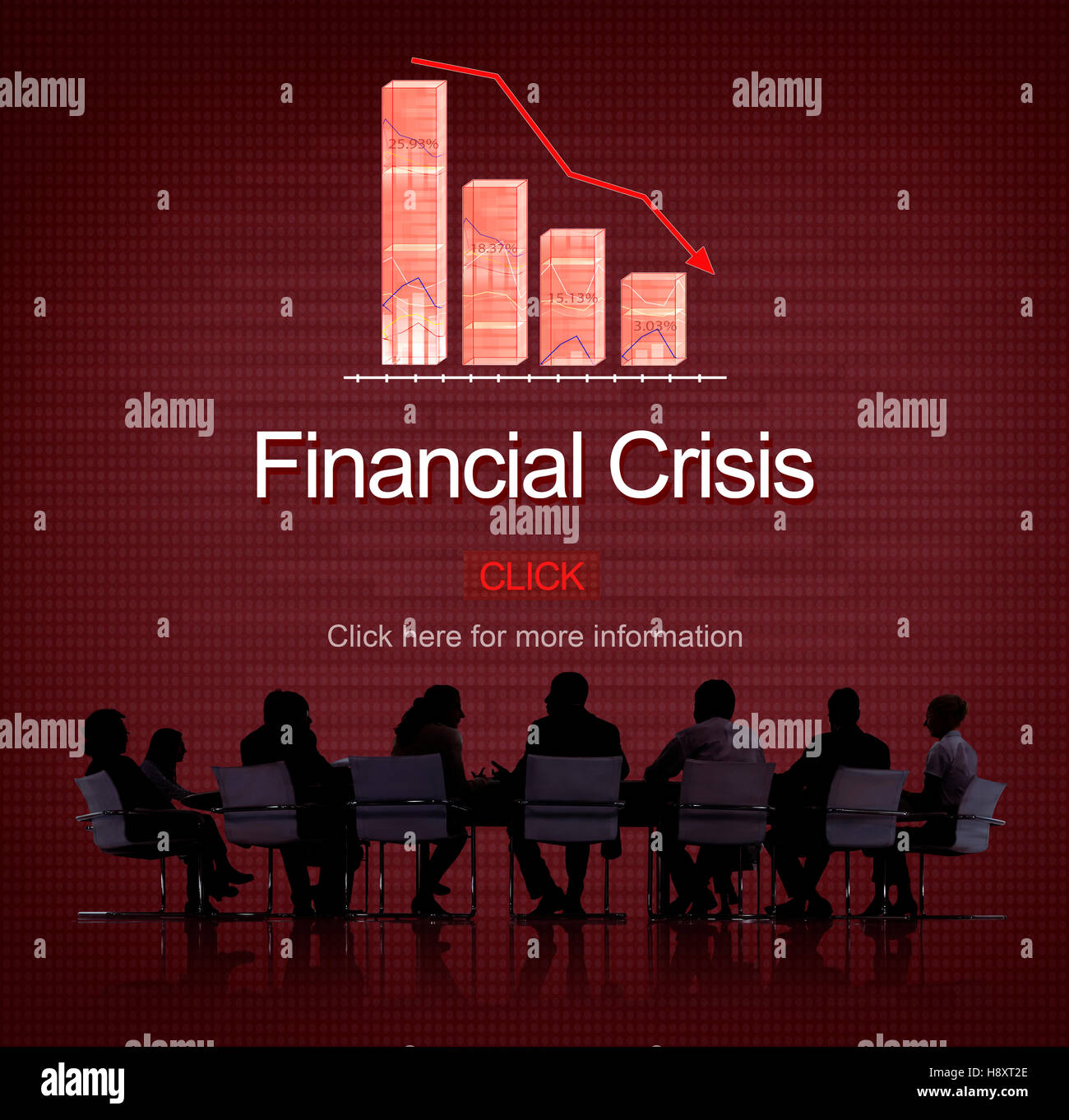 Financial Crisis Depression Failure Decrease Concept Stock Photo - Alamy