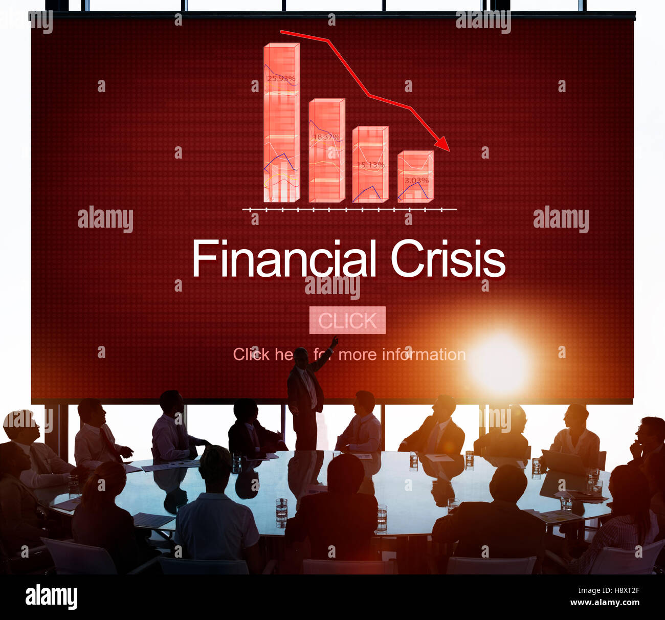 Financial Crisis Depression Failure Decrease Concept Stock Photo - Alamy