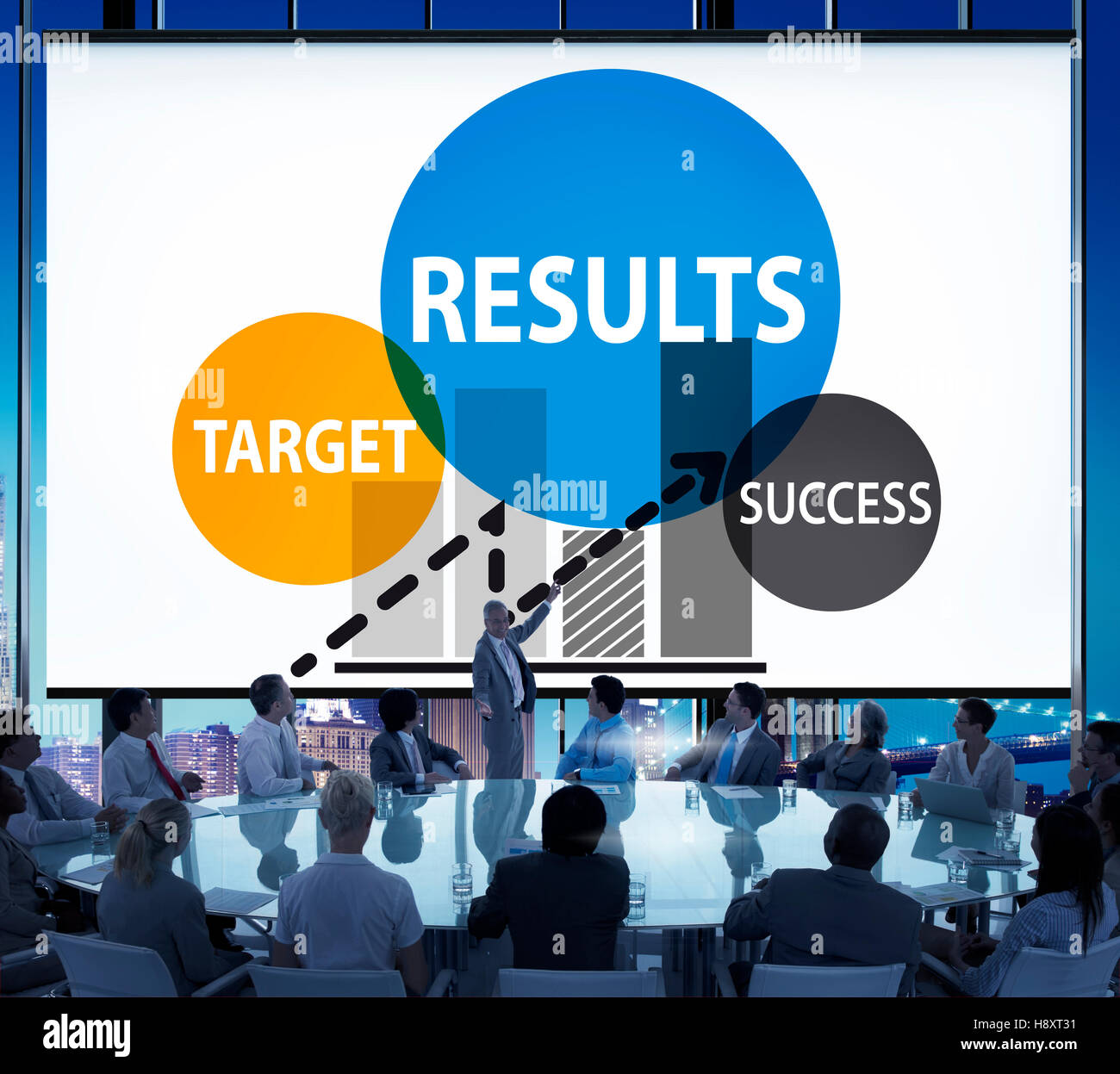 Results Target Success Planning Strategy Progress Concept Stock Photo ...