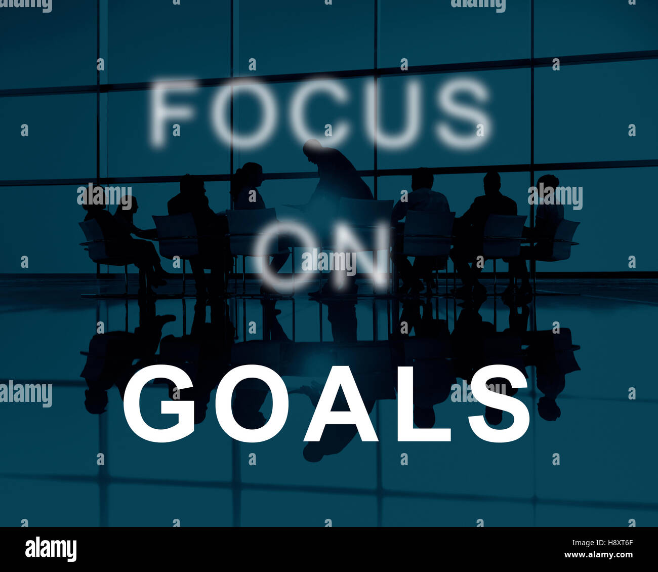 Focus On Goals Text Graphics Concept Stock Photo - Alamy