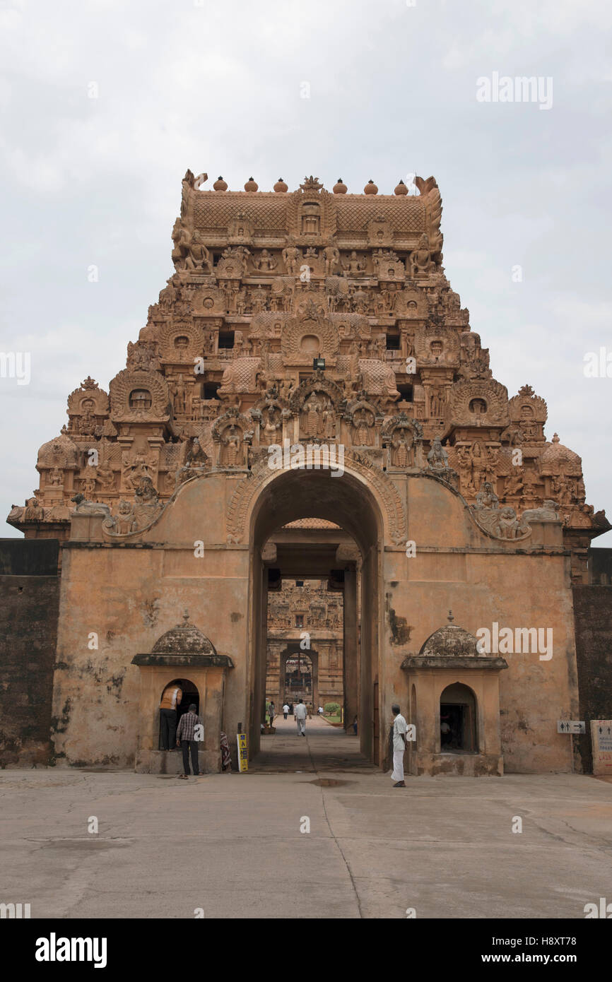 Maratha Entrance, First entrance, Brihadisvara Temple, Tanjore, Tamil ...