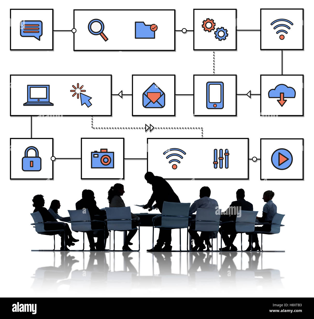 Network Connection Data Internet Technology Concept Stock Photo - Alamy