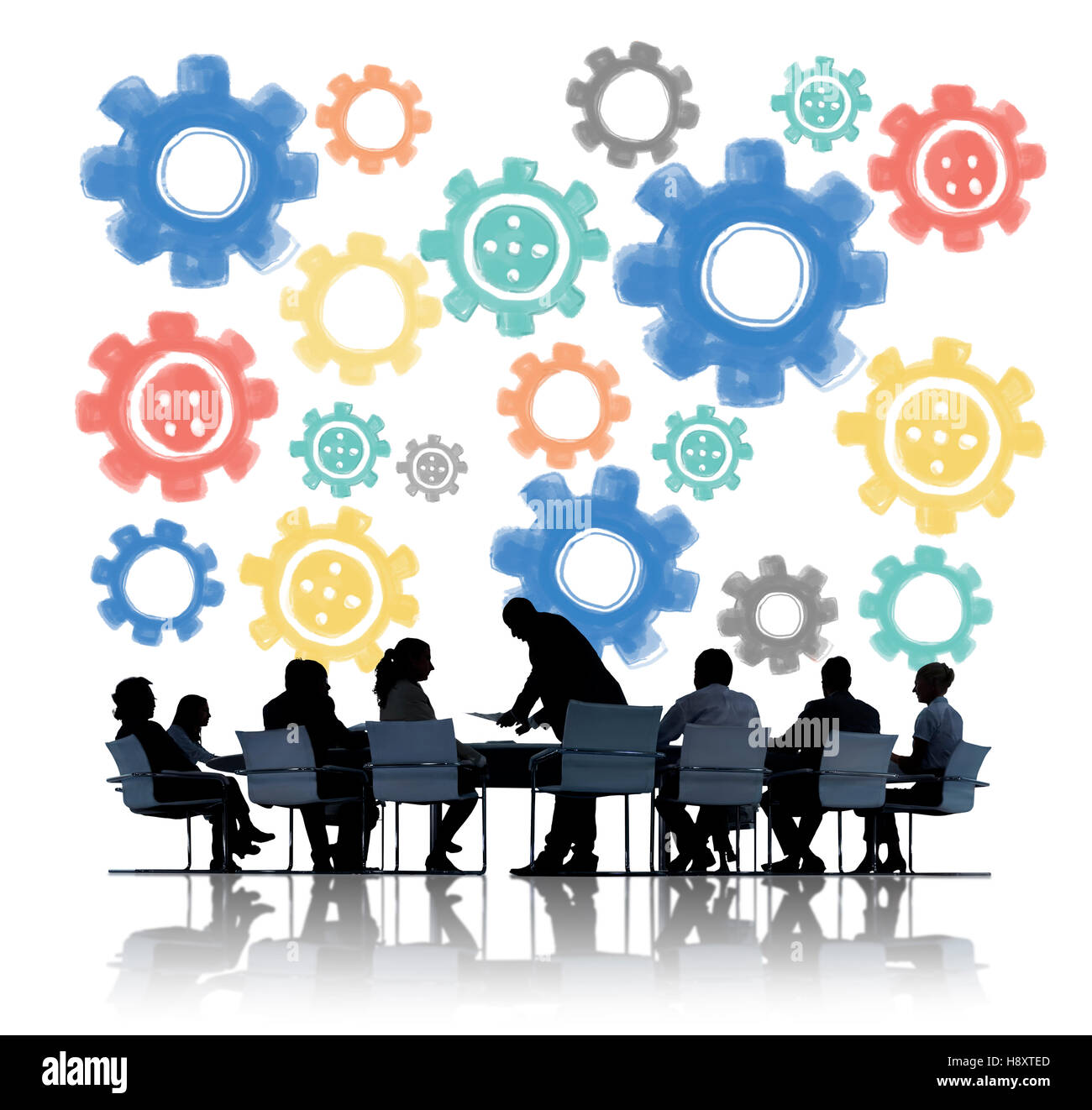 Team collaboration graphic technology Cut Out Stock Images & Pictures ...