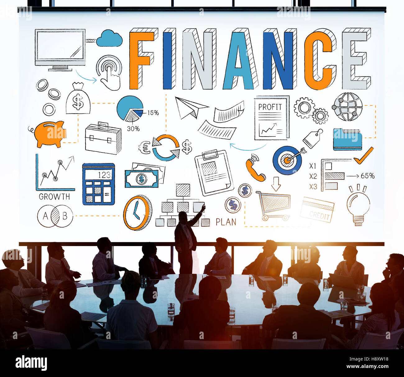 Finance Economics Savings Money Credit Concept Stock Photo - Alamy