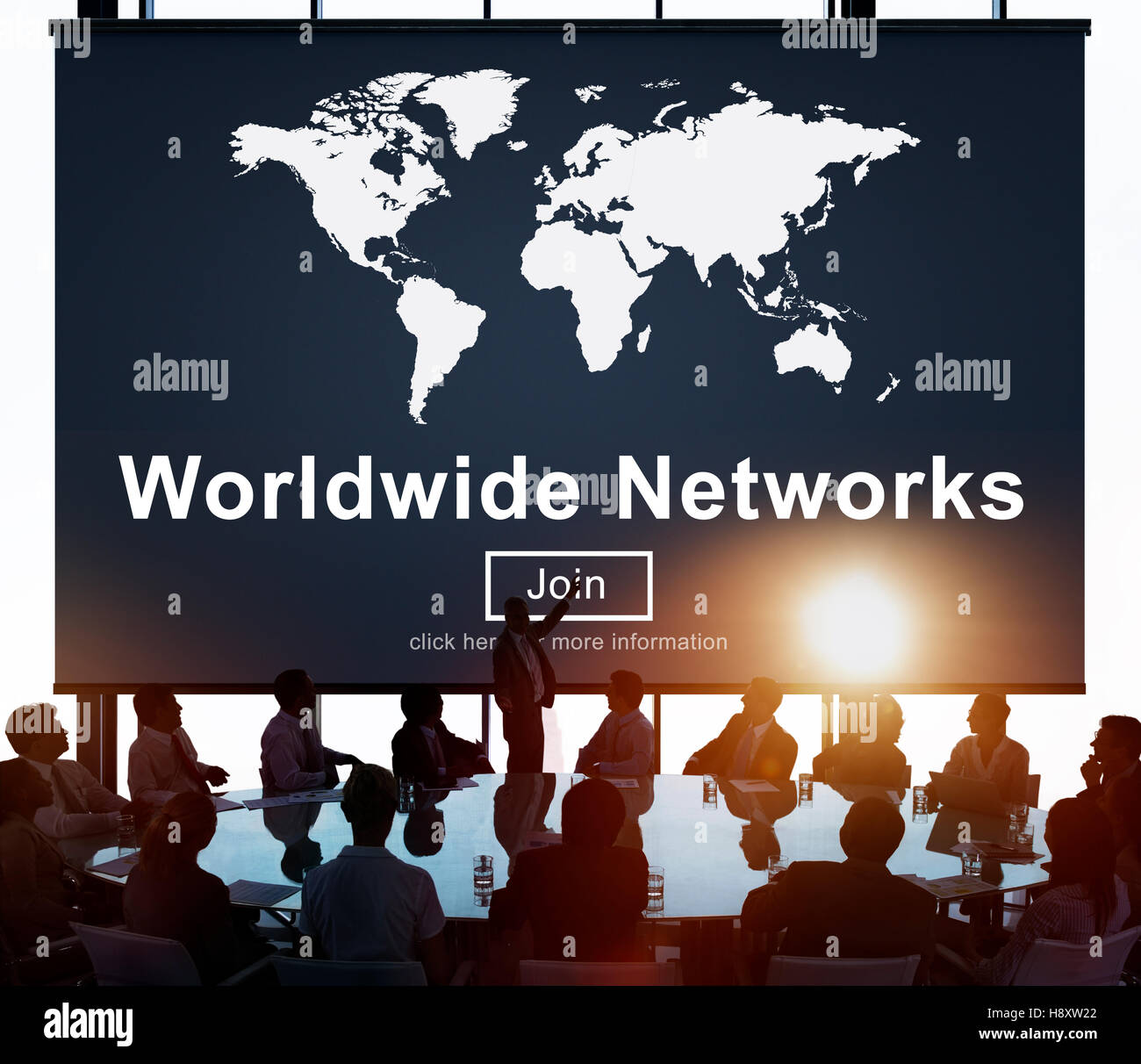 Worldwide Networks Connection Globalization Technology Concept Stock ...