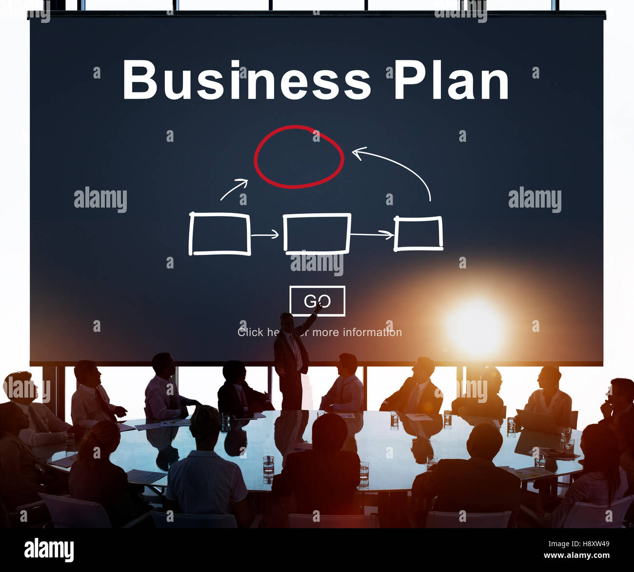 Business Plan Marketing Strategy Vision Planning Concept Stock Photo ...