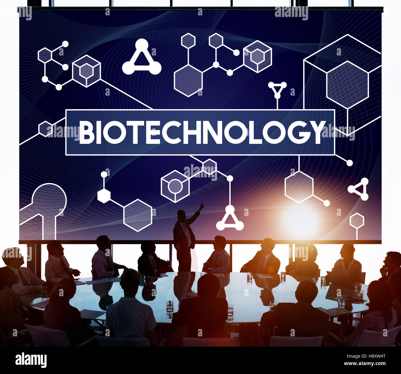 Biotechnology DNA Cell Molecule Experiment Research Concept Stock Photo ...