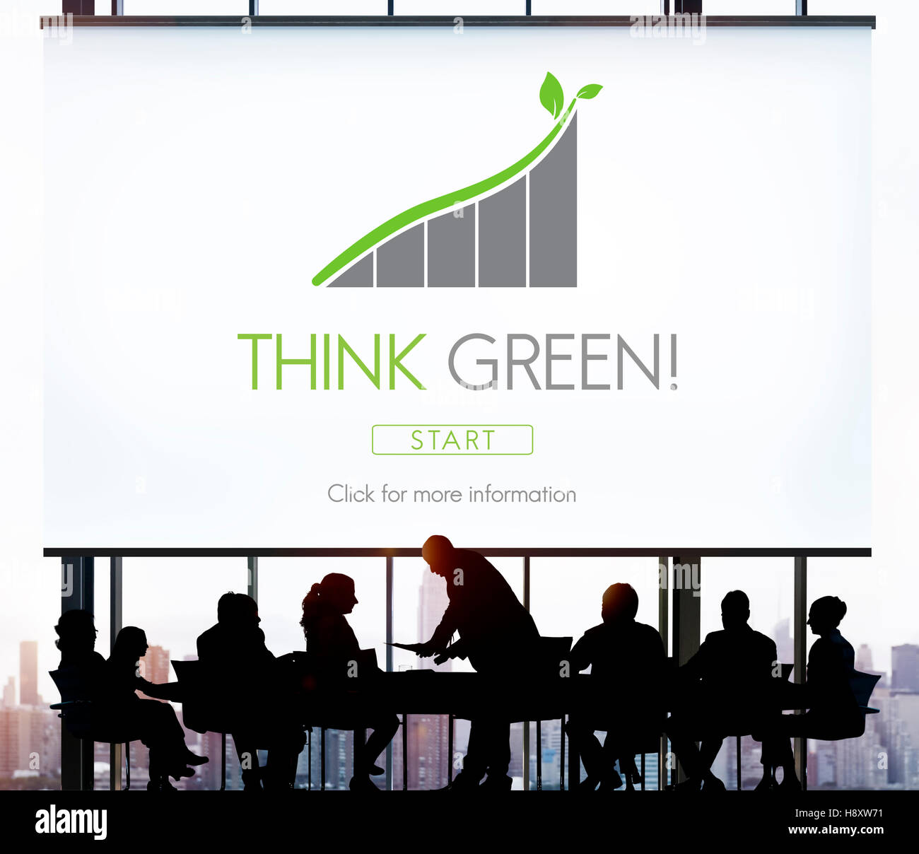 Think Green Conservation Ecology Environment Concept Stock Photo - Alamy