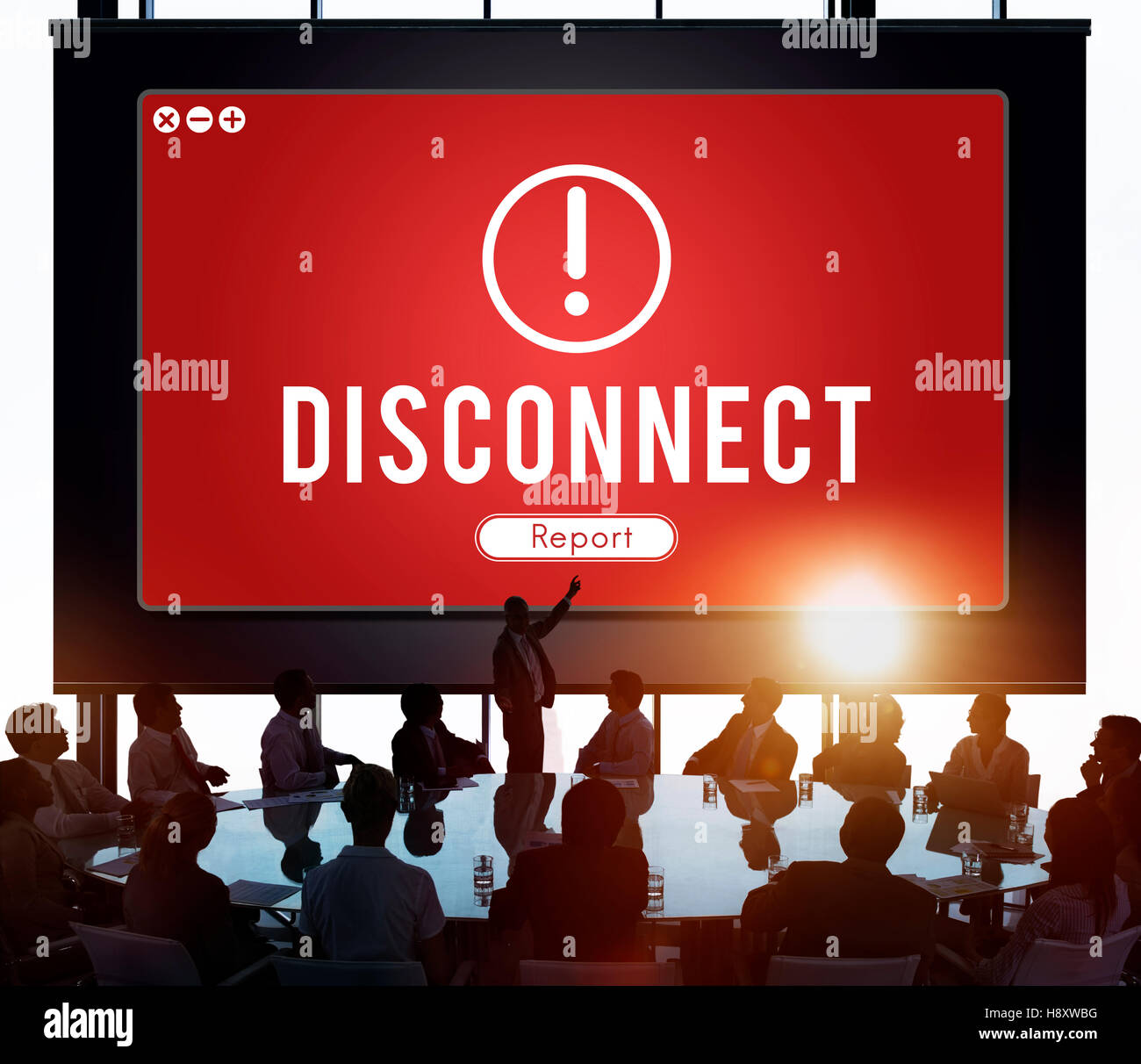 Disconnect Network Problem Technology Software Concept Stock Photo - Alamy