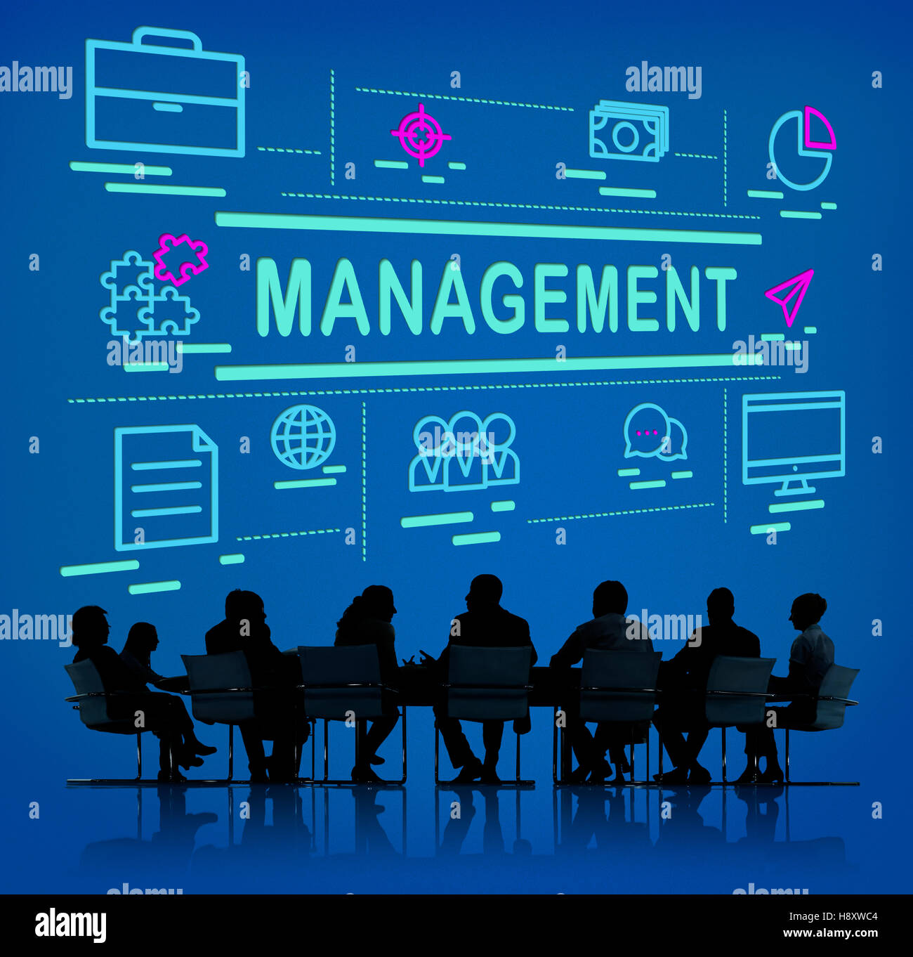Management Coaching Controlling Leadership Concept Stock Photo - Alamy
