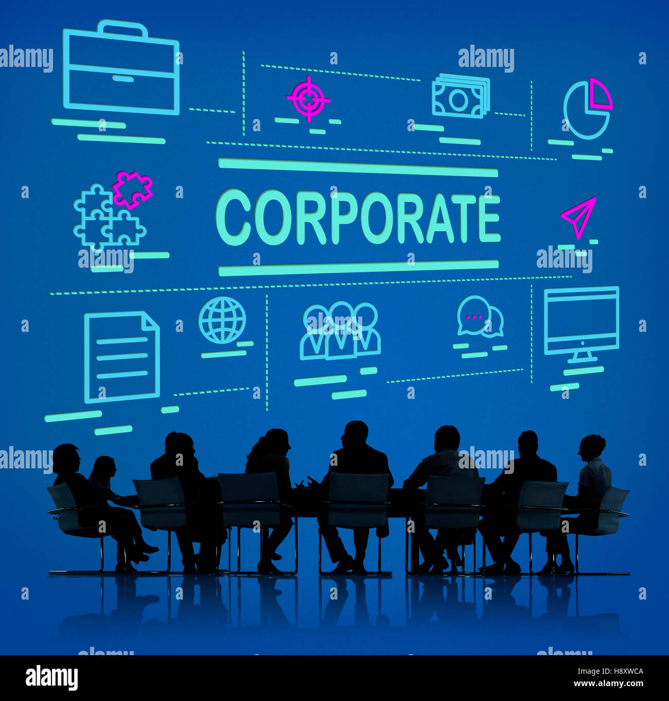 Corporate Business Organization Network Concept Stock Photo - Alamy