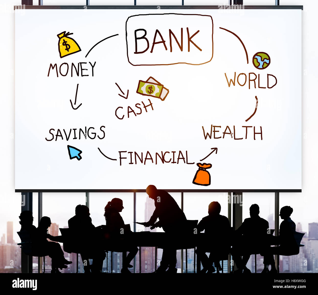 Bank Financial Investment Savings Money Concept Stock Photo - Alamy