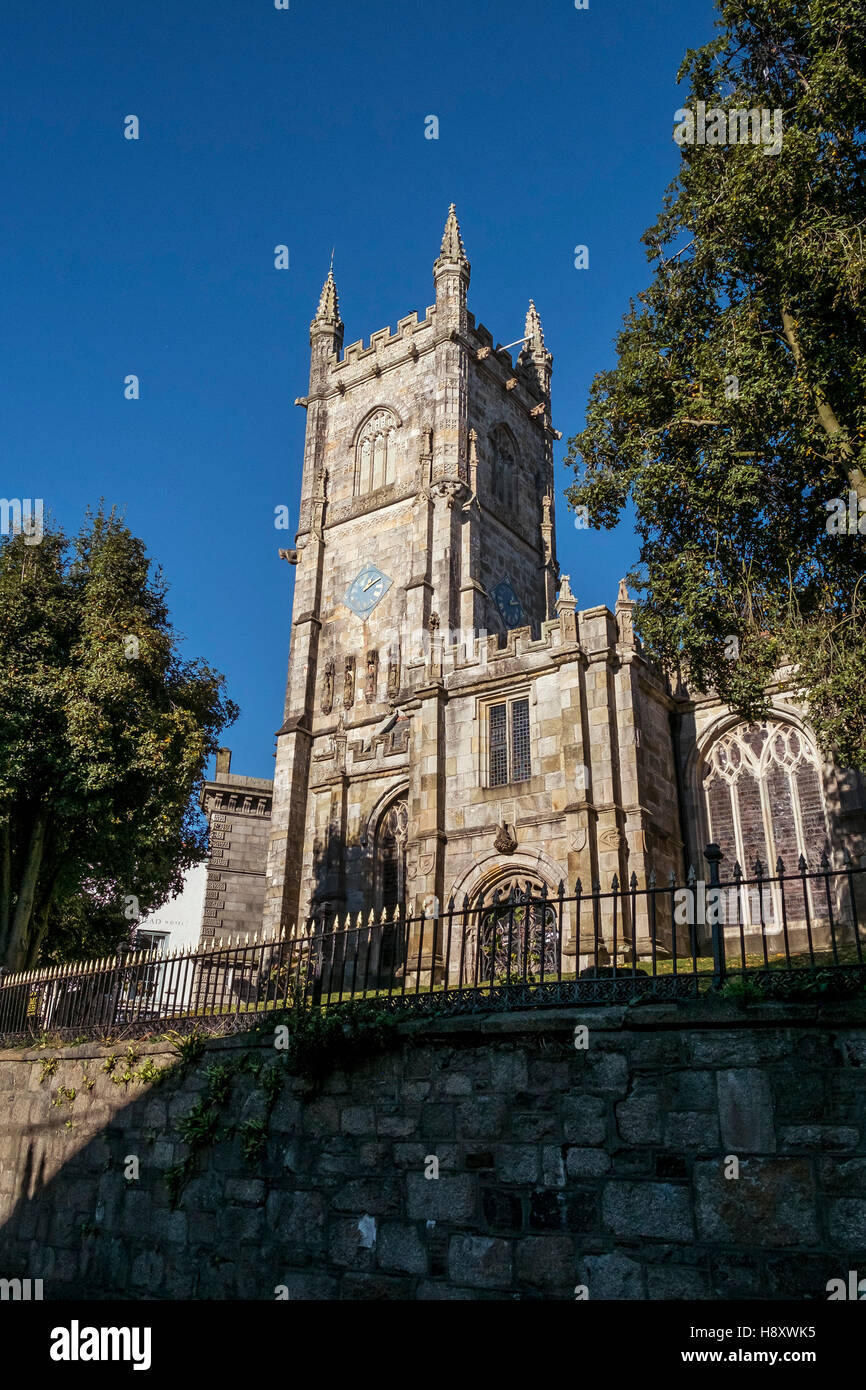 The historic Holy Trinity Church in St Austell, Cornwall Stock Photo ...